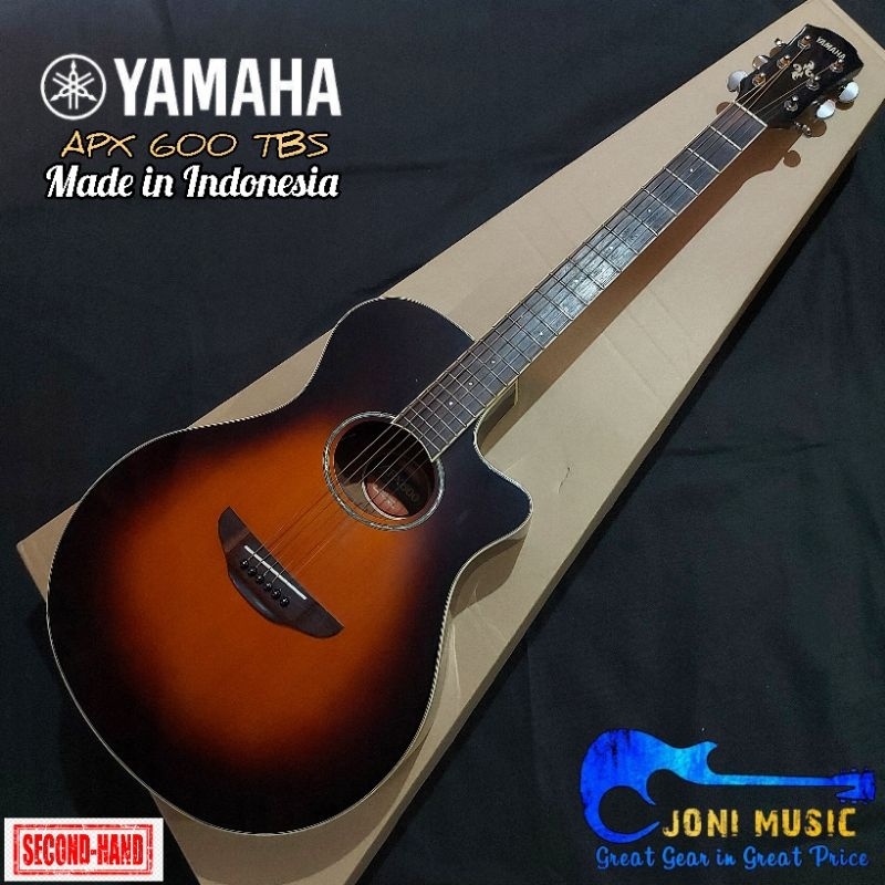 Jual Gitar Yamaha Akustik Elektrik APX 600 TBS Original | Shopee Indonesia