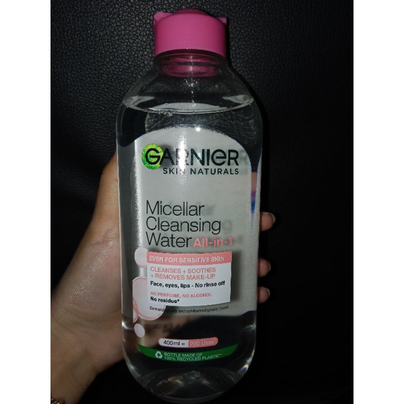 Jual Garnier Micellar Cleansing Water Pink Skincare - 400ml | Shopee ...