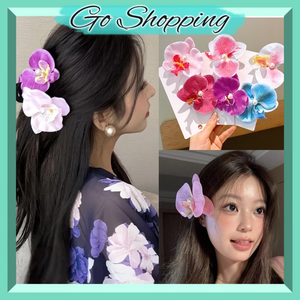 Jual GO!Jepitan Rambut Fashion Wanita JP1989 kepala Bunga Anggrek ...