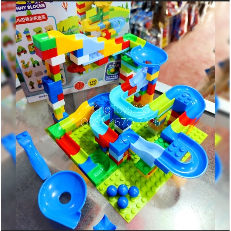 Jual Mainan Anak Bola Gelinding Lintasan Guli Bergulir Edukasi Motorik ...