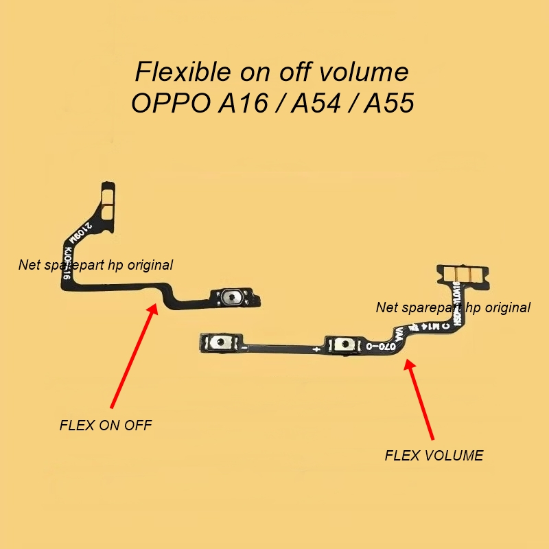 Jual FLEXIBLE ON OFF VOLUME OPPO A16 CPH2269 / A54 4G CPH2239 / A55 ...