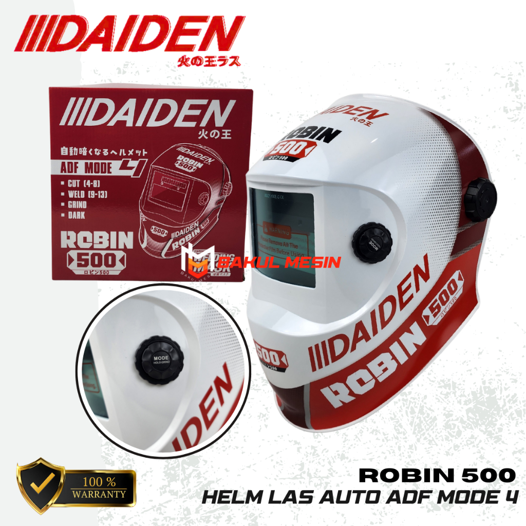 Jual DAIDEN ROBIN 500 Kedok Las Helm Las Topeng Las Otomatis ADF MODE 4 ...