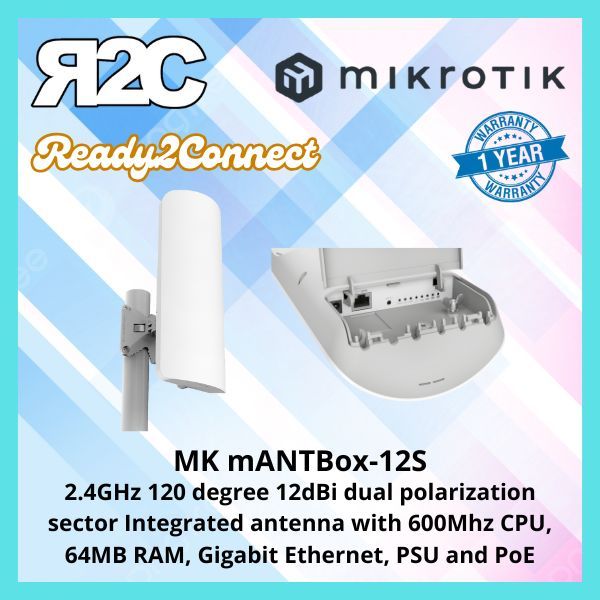 Jual MIKROTIK mANTBox-12s Sectoral 2.4Ghz MIMO (RB911G-2HPnD-12S ...