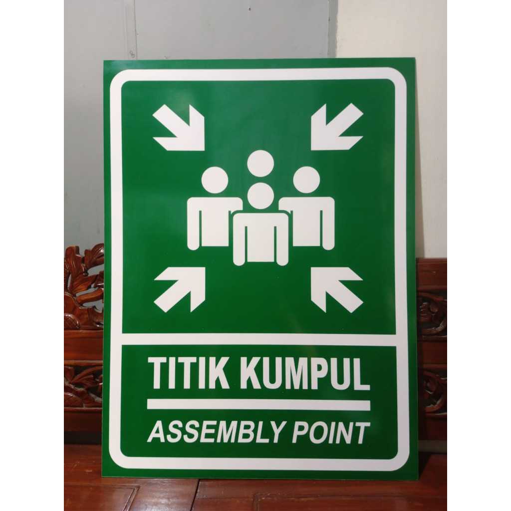 Jual Rambu Titik Kumpul Assembly Point | Shopee Indonesia