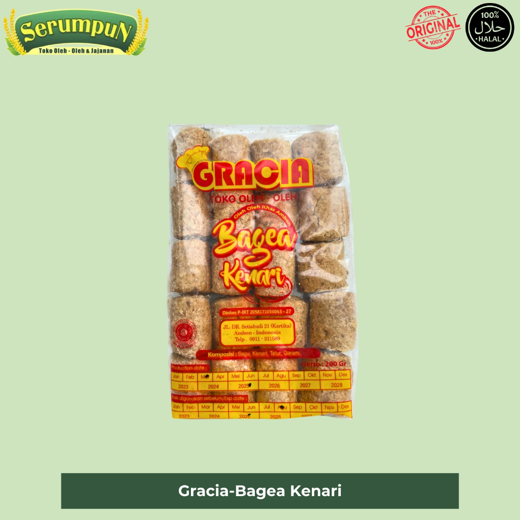 Jual Bagea Kenari Gracia | Bagea Kenari | Oleh-Oleh Khas Ambon | Shopee ...