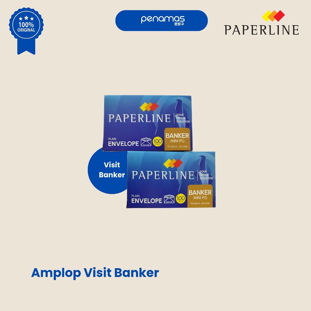 Jual AMPLOP PAPERLINE VISIT BANKER 100GR / PAK | Shopee Indonesia