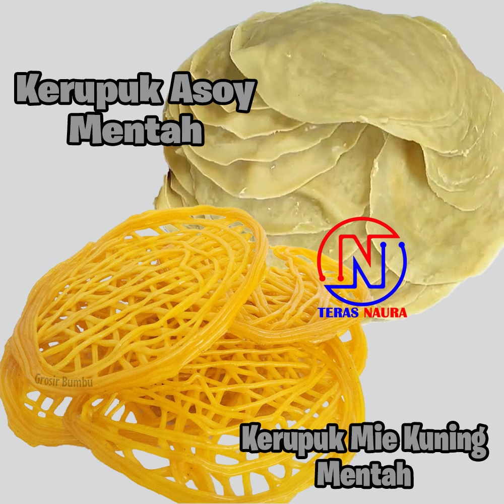 Jual 1kg Kerupuk Renyah dan Gurih ( Kerupuk Asoy + Kerupuk Mie Kuning ...