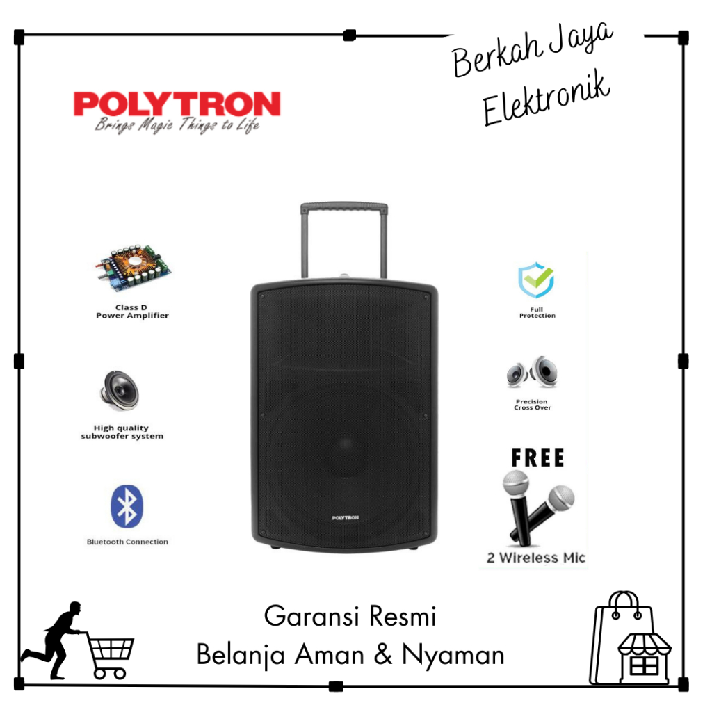 Jual SPEAKER POLYTRON PAS PRO 12 SPEAKER AKTIF Polytron PAS PRO12F2 ...
