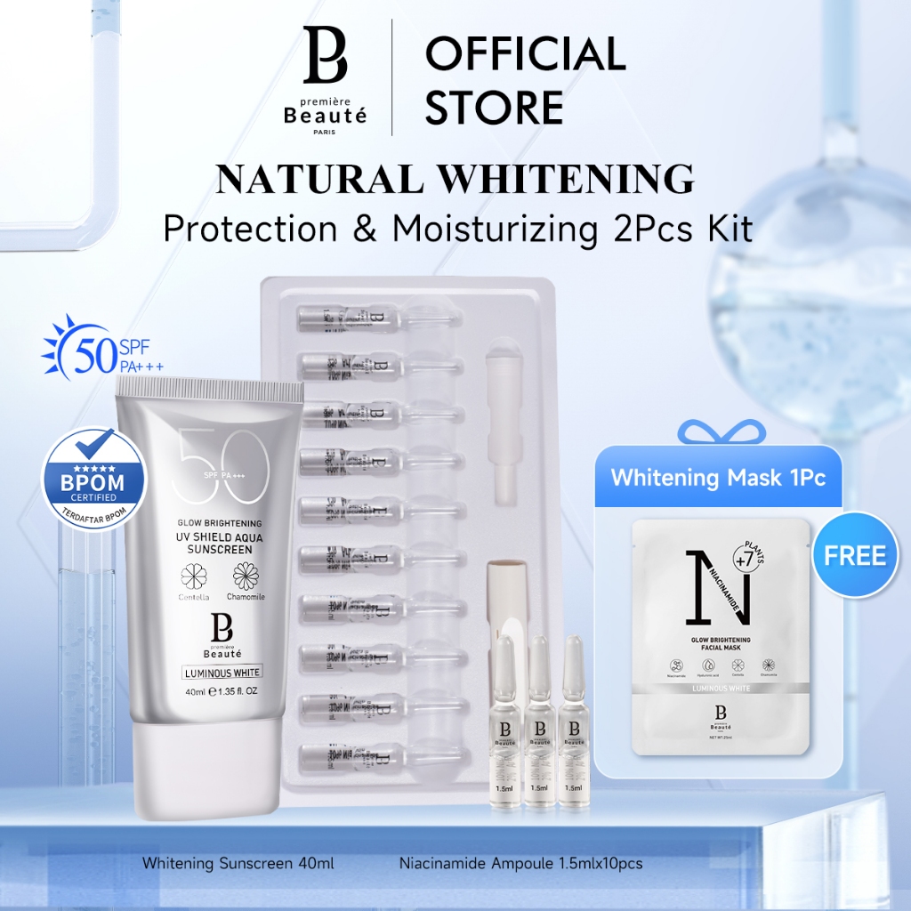 Jual PREMIERE BEAUTE Natural Whitening Protection & Moisturizing 2Pcs ...
