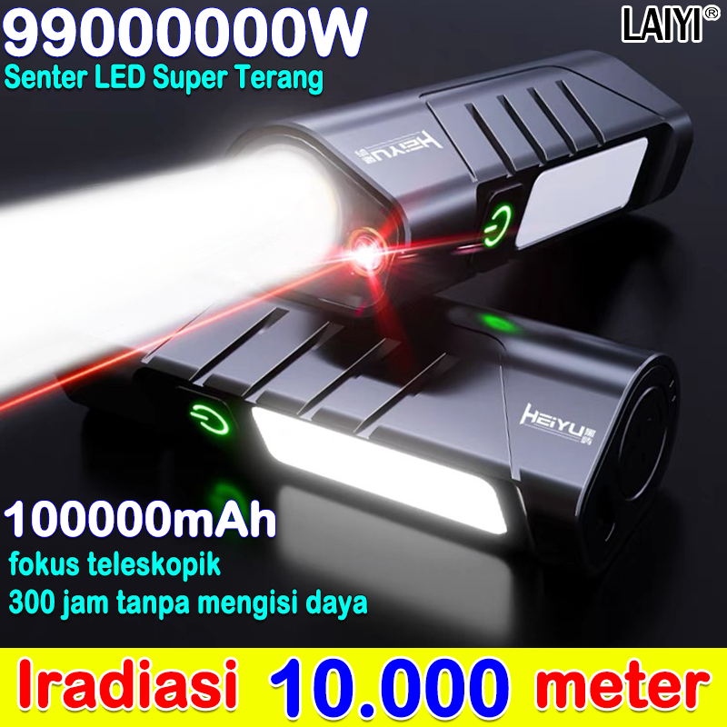Jual LY Senter LED Jarak Jauh Senter LED Super Kuat 90000L Senter Led ...