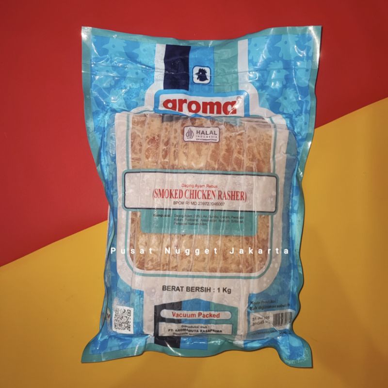 Jual Smoked Chicken Bacon Rasher Aroma 1kg | Shopee Indonesia
