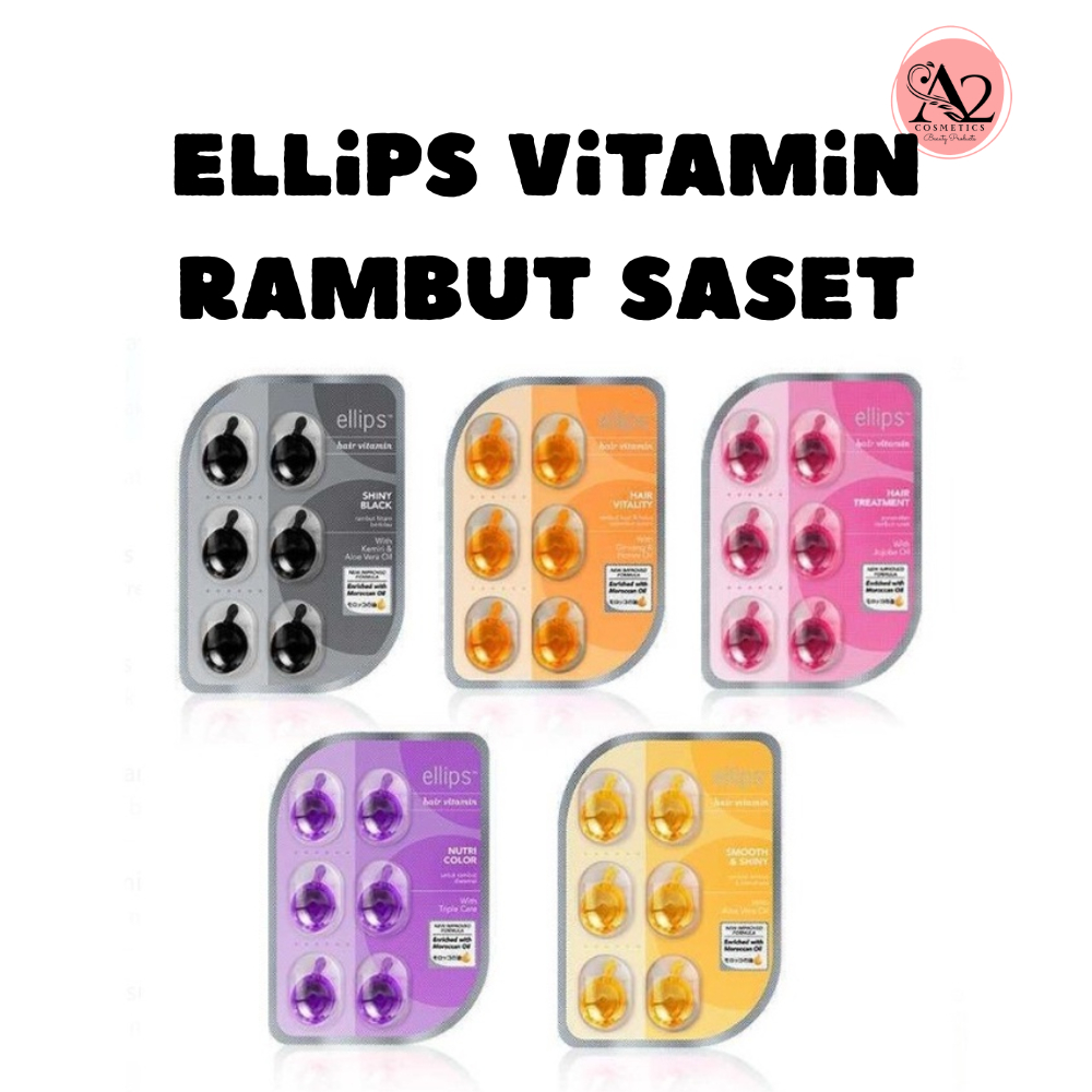 Jual VITAMIN RAMBUT ELLIPS BLISTER ISI 6 / ELIPS HAIR VITAMIN / ELLIPS ...