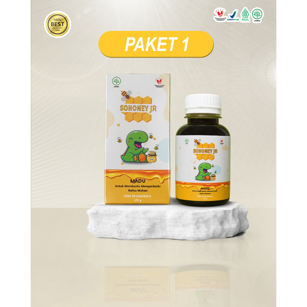 Jual Sohoney Jr - Madu Anak Penambah Nafsu Makan Menaikan Berat Badan Paket 1 | Shopee Indonesia
