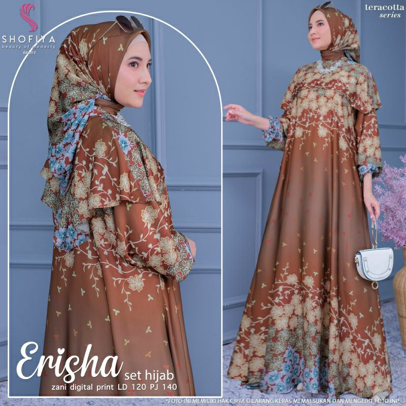 Jual Erisha Set Hijab LD 120 (ORIGINAL by SHOFIYA) | Shopee Indonesia