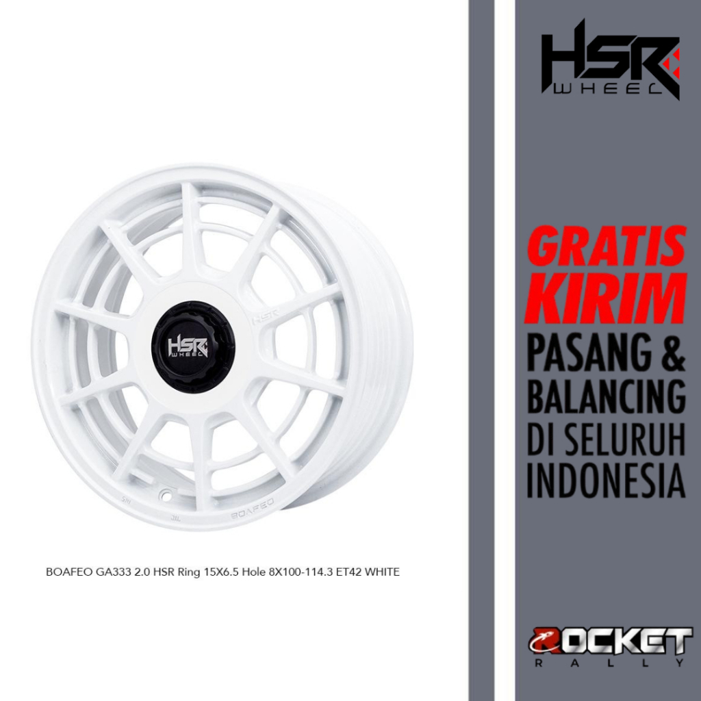 Jual VELG RACING ORIGINAL HSR BOAFEO RING 15 BAUT 4 LEBAR 6,5 PNP BRIO AYLA AGYA SIGRA | Shopee ...