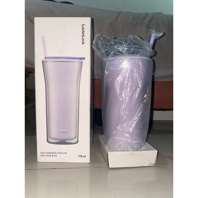 Jual LocknLock Botol Minum Daily Essential Cold Cup with Straw 770ml ...