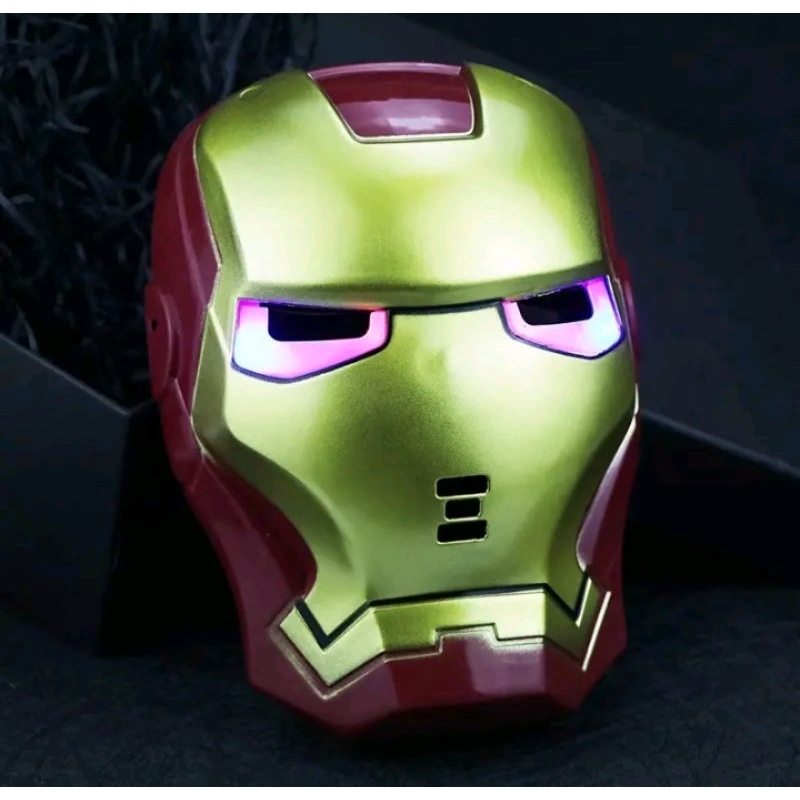 Jual Topeng LED Ironman Avengers Mainan Anak Iron Man Menyala | Shopee ...