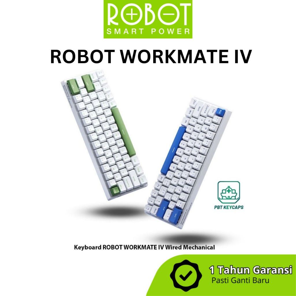 Jual ROBOT workmate IV Mechanical Wired Gaming Keyboard 63 Keys PBT ...