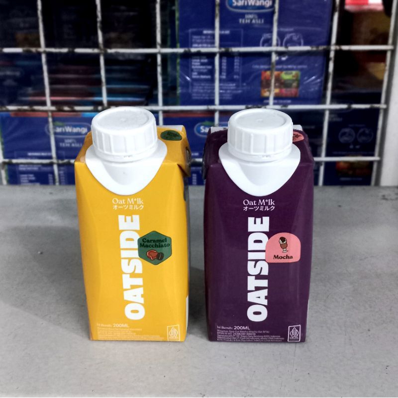 Jual OATSIDE Oat Milk Cap Variant Caramel Macchiato/Mocha 200 ml ...