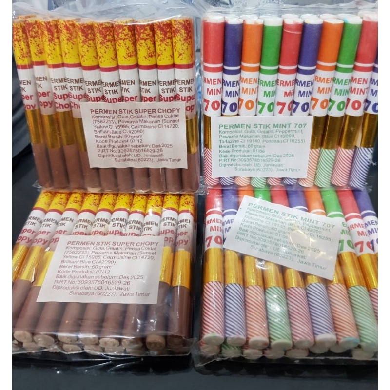 Jual permen stik stick permen jadul Permen coklat isi 20 pcs | Shopee ...