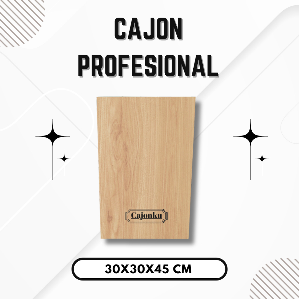 Jual Cajon Profesional 30x30x45cm Kajon Natural Series Cajon Drumbox ...