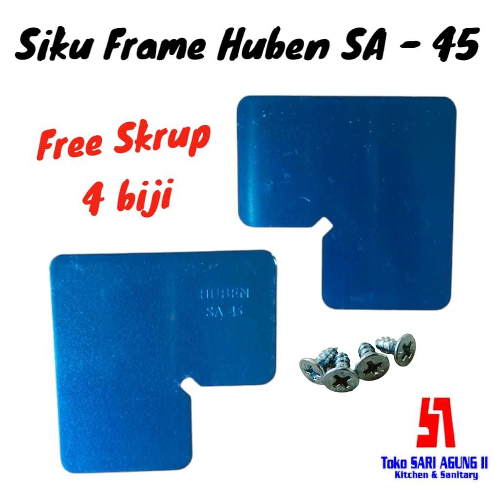 Jual SIKU FRAME HUBEN + 4 BJ SKRUP / SIKU SUDUT ALUMUNIUM/ ALUMUNIUM ...