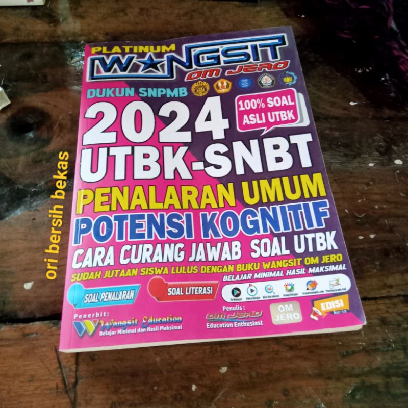 Jual Buku PLATINUM WANGSIT OM JERO DUKUN SNPMB 2024 UTBK -SNBT PENALARAN UMUM POTENSI KOGNITIF ...