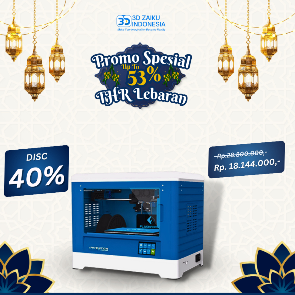 Jual 3D Printer Flashforge Inventor Dual Extruder dengan Built-In ...