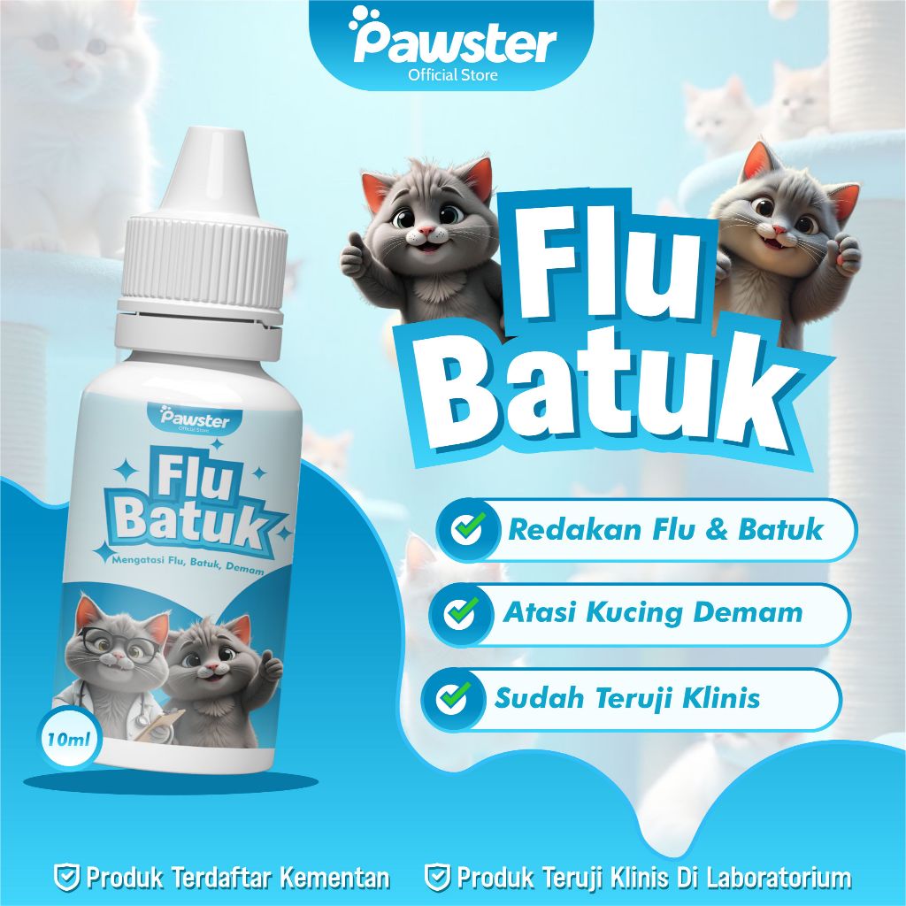 Jual Pawster - Obat Flu & Batuk Kucing - Mengatasi kucing demam ...