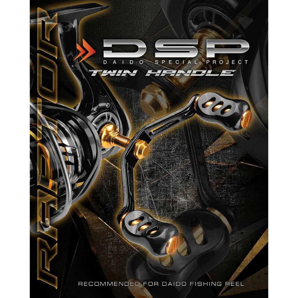 Jual Handle Pancing Daido Special Project DSP Raptor Twin Handle ORIGINAL | Shopee Indonesia
