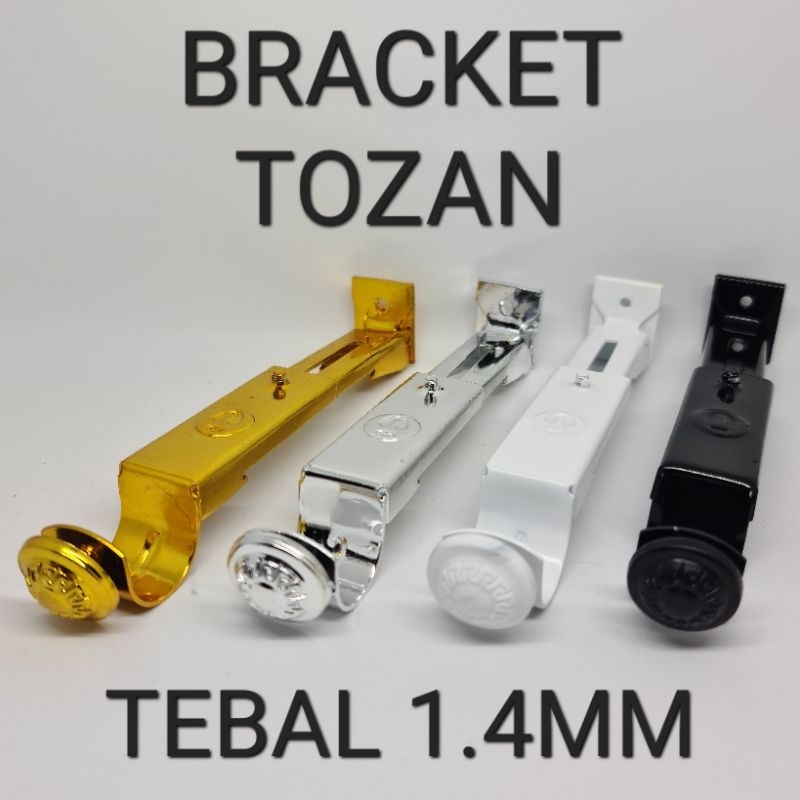 Jual Bracket kaki rollet rel tiang gorden batang hordeng TOZAN 1.4mm ...