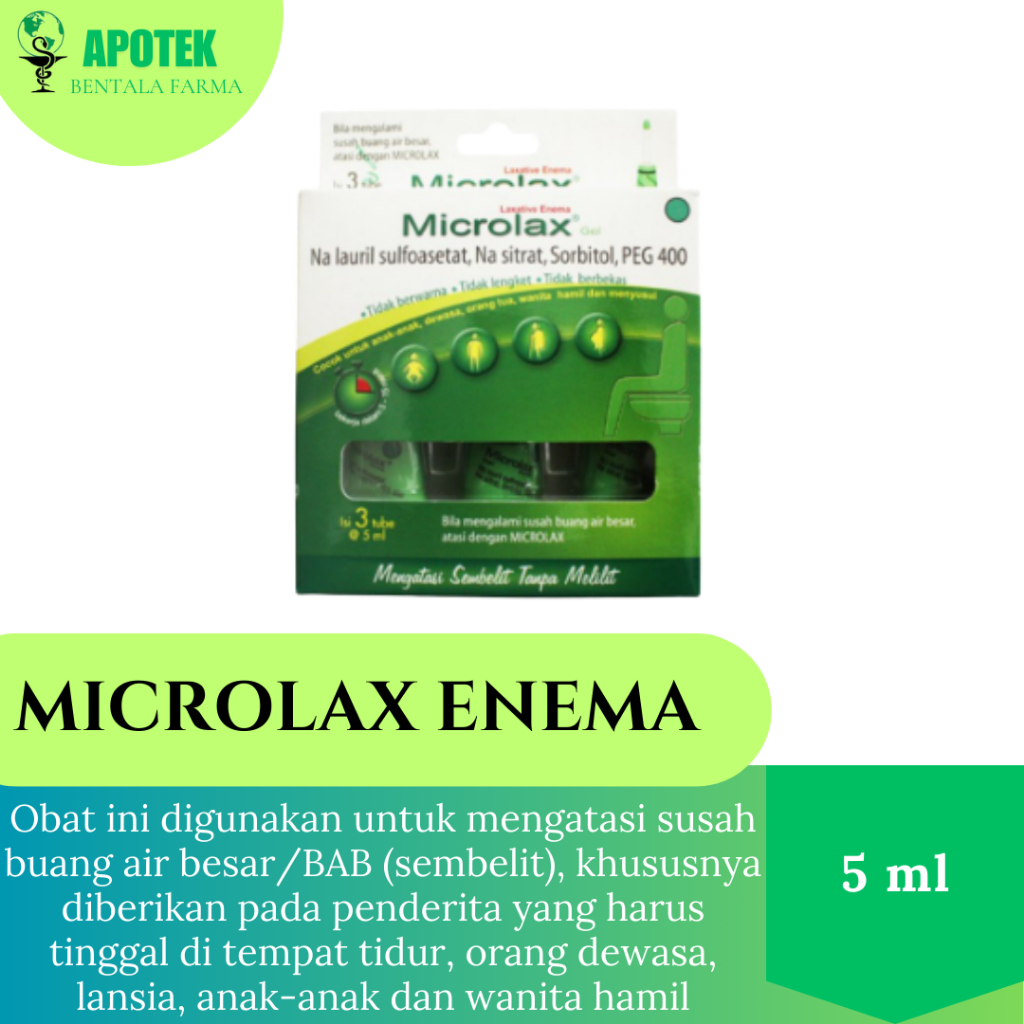 Jual Microlax Enema Gel 5 ml | Shopee Indonesia