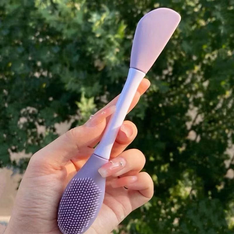 Jual Kuas Masker Silikon 2 Sisi 2 in 1 | Sikat Komedo | Shopee Indonesia