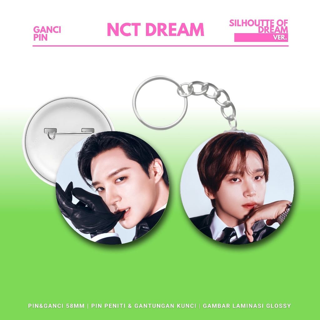 Jual GANCI NCT DREAM PIN SILHOUTTE KEYCHAIN 58 MM GANTUNGAN KUNCI IDOL ...