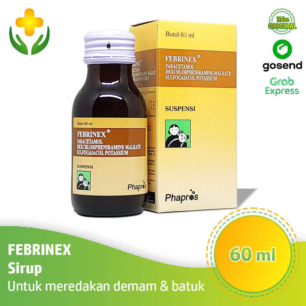 Jual Febrinex Sirup 60 ml Obat Batuk Demam | Shopee Indonesia