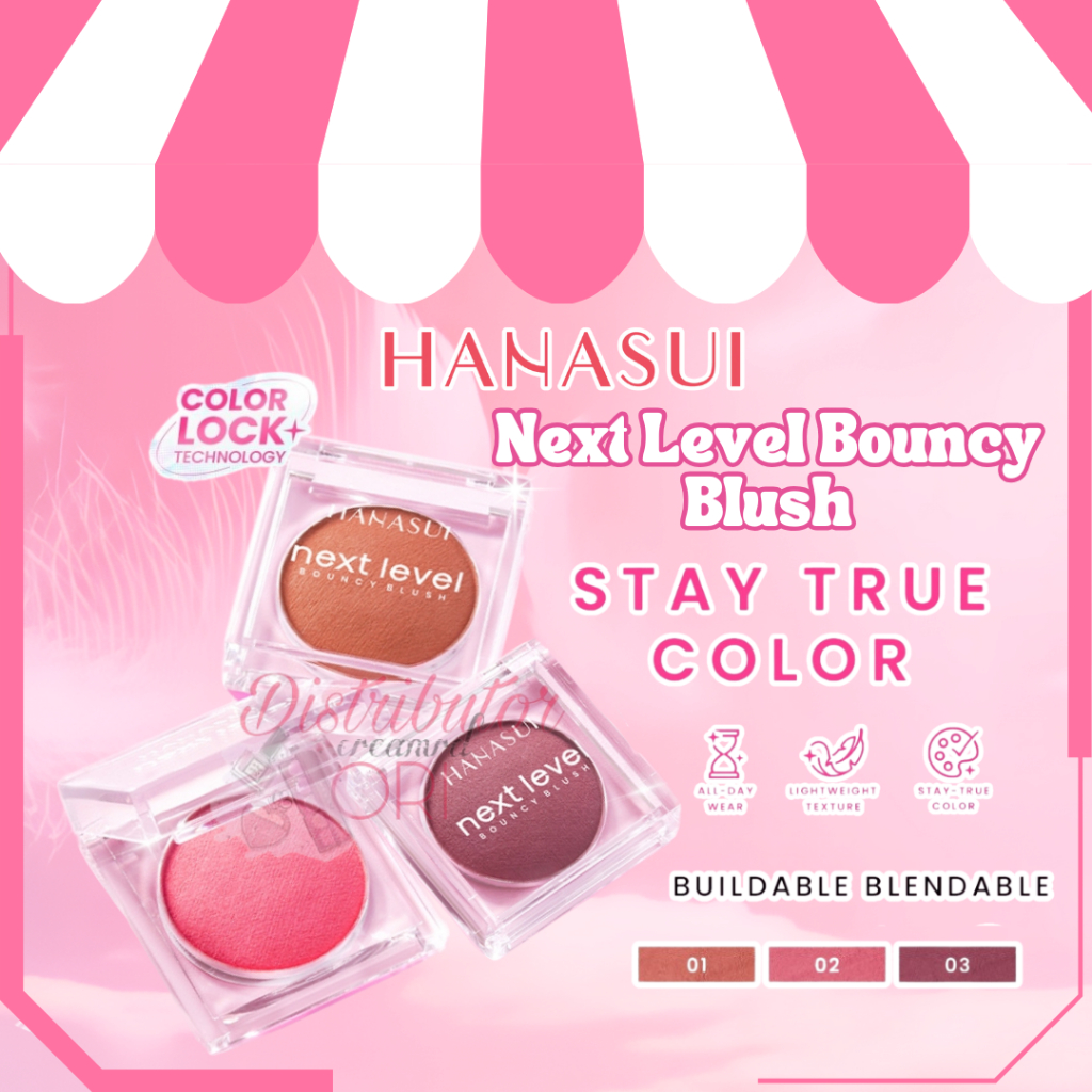 Jual NEW Hanasui Next Level Bouncy Blush - Super Bouncy Blush Long ...
