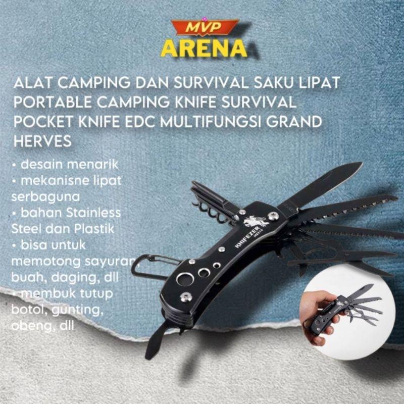 Jual alat camping dan survival Saku Lipat Portable Camping Knife ...