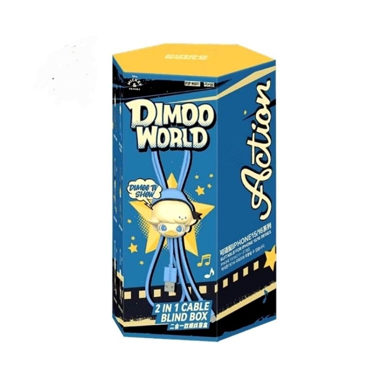Jual Popmart Dimoo World 2 in 1 Cable Charging Type C Iphone Original ...