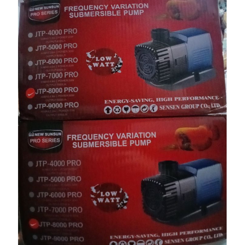 Jual New Pro SunSun Sun Sun Pompa Filter Kolam JTP 8000 Low Watt | Shopee Indonesia