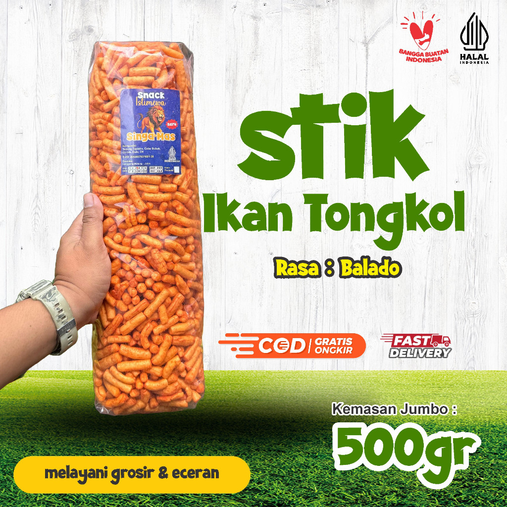 Jual Stik Ikan Tongkol Balado | Stik Ikan Tongkol 500gr | Stick Ikan ...