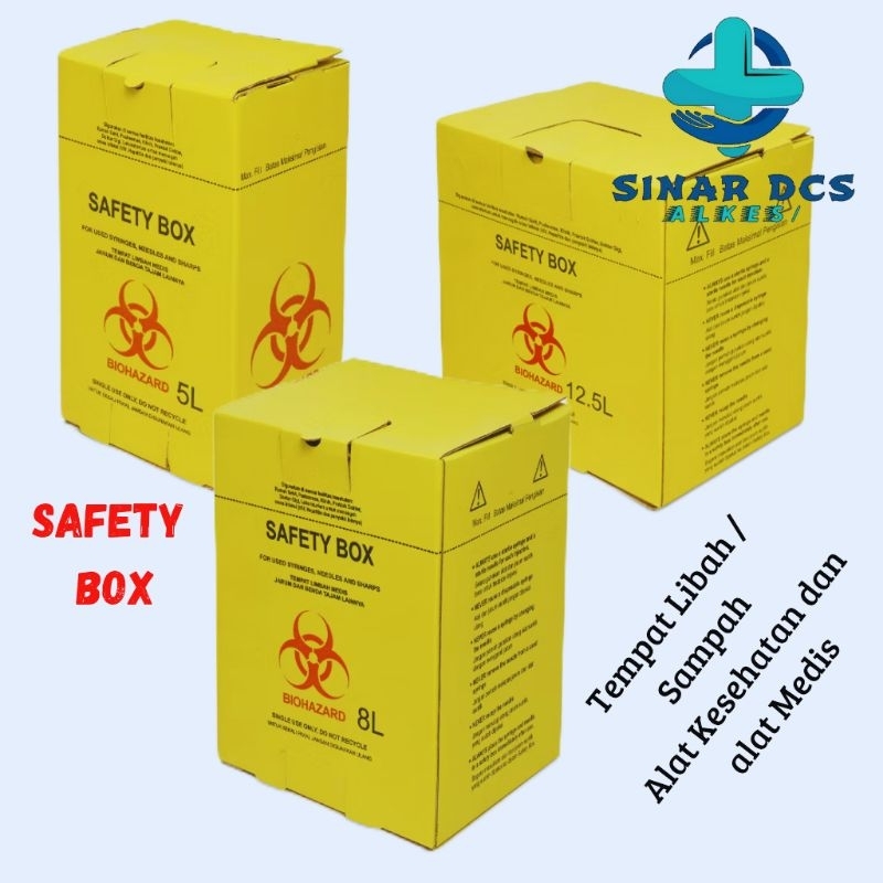 Jual Lokal Safety Box 5 Liter 8 Liter 12,5 Liter. Tempat sampah Tempat Limbah Medis ALKES 5 8 12 ...