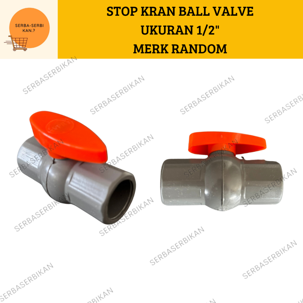Jual STOP KRAN PVC 1/2" & 3/4” INCH BALL VALVE MURAH | Shopee Indonesia
