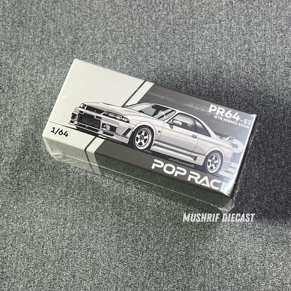 Jual POP RACE 1/64 Nissan GT-R R33 Nismo 400R White PR640052 | Shopee ...
