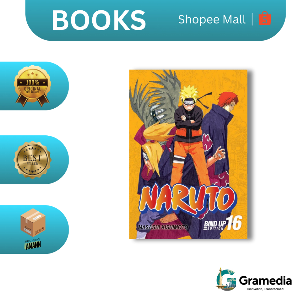 Jual Gramedia MKG - Komik Naruto Bind Up Edition 16 (Masashi Kishimoto) | Shopee Indonesia