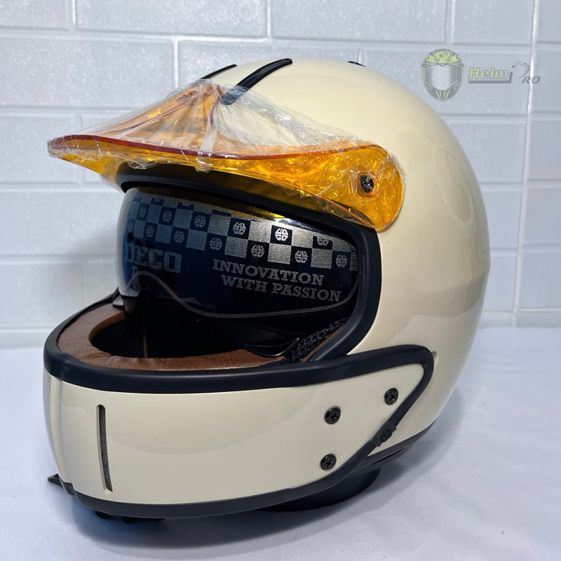 Jual Helm Dewasa Cakil Klasik SNI LUGO DECO 1957 Retro Half Face ...