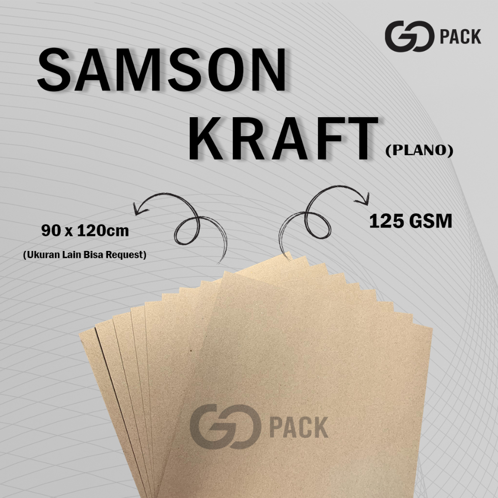 Jual Kertas Samson Kraft Ketebalan 125 Gsm, Dengan Ukuran 90 X 120 Cm ...