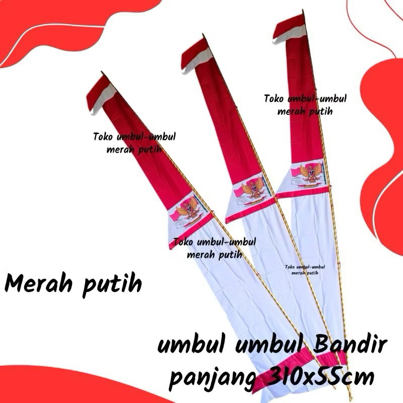 Jual UMBUL UMBUL BANDIR GARUDA MERAH PUTIH PAJANG/Umbul Umbul Kuda Laut Terbaru | Shopee Indonesia