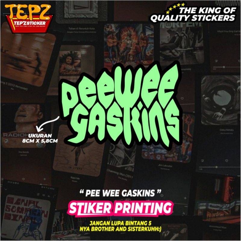 Jual STIKER STICKER (BAND PEE WEE GEE) STIKER BAND|STIKER METAL|STIKER ...