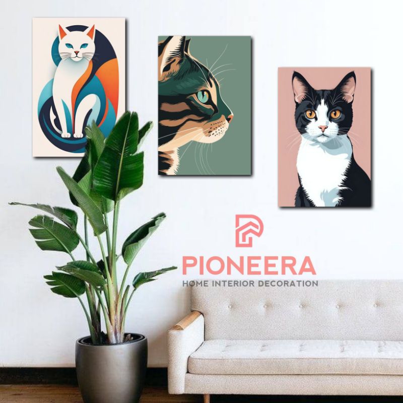 Jual Wall Decor Poster dinding MDF estetik 20x30 cm ( cat lovers ...