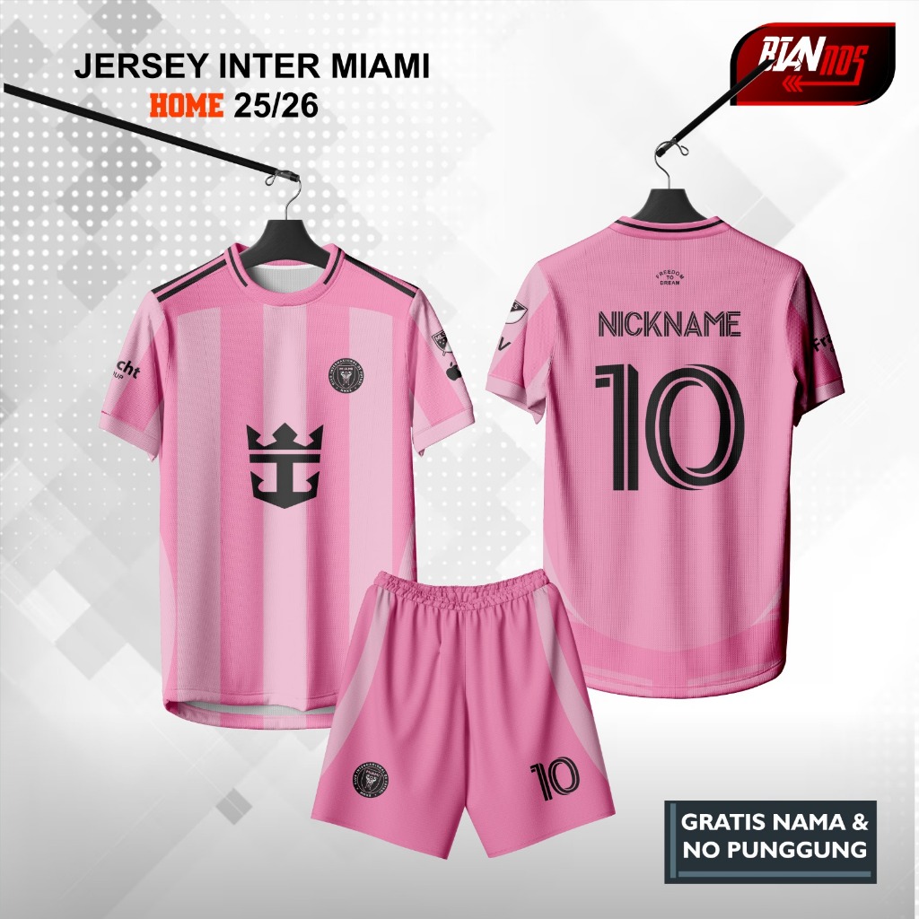 Jual JERSEY BOLA INTER MIAMI HOME TERBARU 2025/2026 FULL PRINTING ...